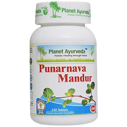 Buy Planet Ayurveda Punarnava Mandur Tablets Online at Best Price of Rs ...