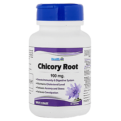 Buy Healthvit Chicory Root 900 mg Capsules - For Immunity Booster ...