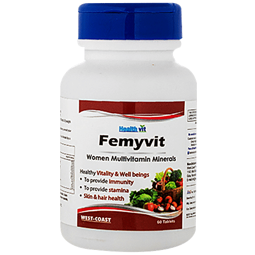Buy Healthvit Femyvit Women Multivitamin Mineral Tablets - Healthy ...