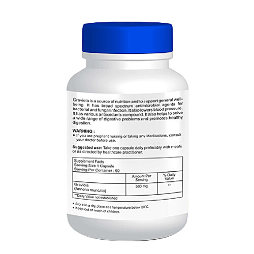 Buy Healthvit Graviola 500 mg Capsules - For Healthy Immune System ...