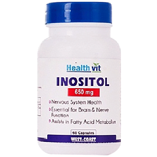 Buy Healthvit Inositol 650 mg Capsules - Nervous System Health Online ...