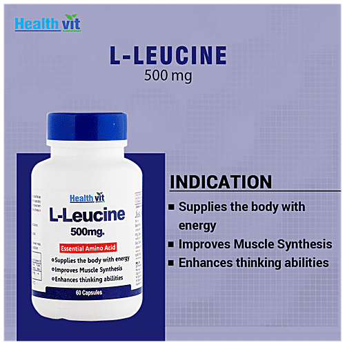 Buy Healthvit L-Isoleucine Increase Energy Levels Capsule - For Blood ...