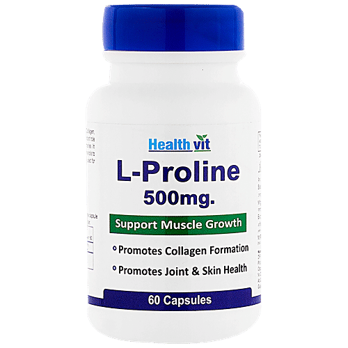 Buy Healthvit L-Proline Capsule - Supports Muscle Growth Online at Best ...