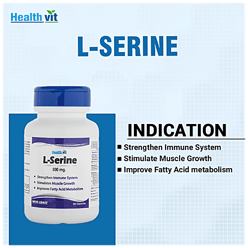 Buy Healthvit L-Serine Capsule - Strengthens Immune System & Muscle ...