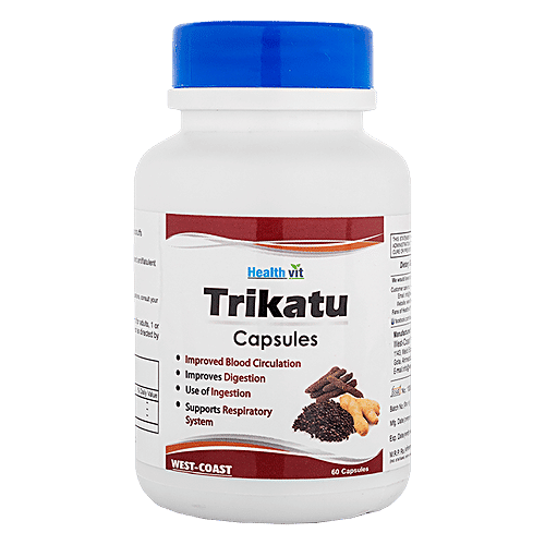 Buy Healthvit Trikatu Capsules - Digestive Wellness, Improves Blood ...