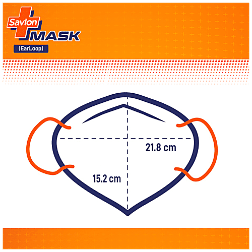 Buy Savlon Face Mask - FFP2 S With 95 % Protection From Particles & 5 ...