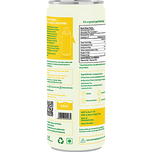 Buy Borecha Sicilian Lemon & Lime Kombucha - Probiotic Online at Best ...