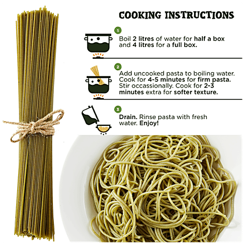 Buy Long&Short Veggie Pasta - With Spinach, High In Fibre, Whole Wheat ...