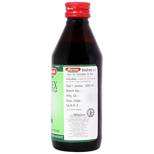 Buy Baidyanath Jhansi Liverex Syrup - For Smooth Functioning Of The ...