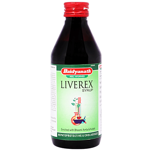 Buy Baidyanath Jhansi Liverex Syrup - For Smooth Functioning Of The ...