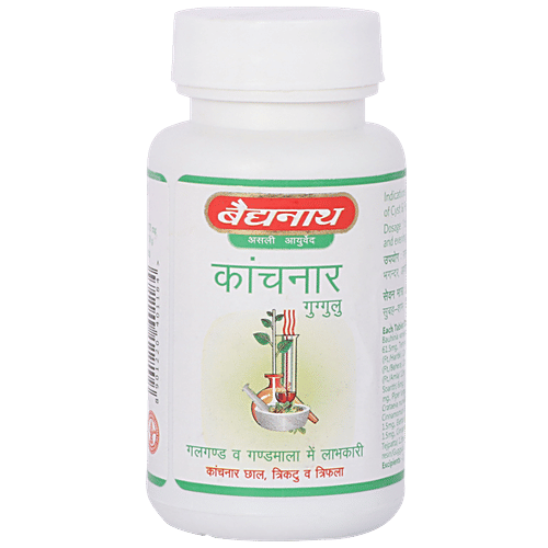 Buy Baidyanath Jhansi Kanchnar Guggulu Tablet - Useful In All Types Of ...