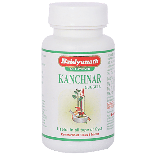 Buy Baidyanath Jhansi Kanchnar Guggulu Tablet - Useful In All Types Of ...