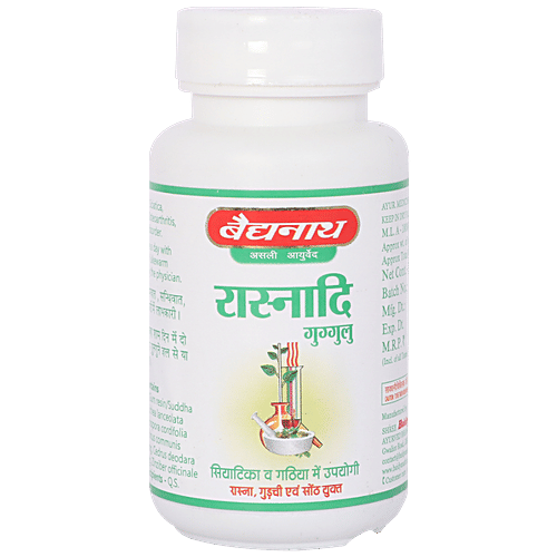 Buy Baidyanath Rasadi Guggulu Tablet - Useful In Sciatica & Gout Online ...