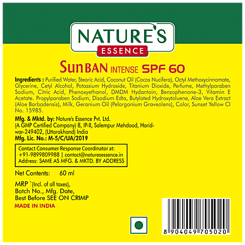 Buy Natures Essence Sun Ban Lotion - SPF 60 Online at Best Price of Rs ...