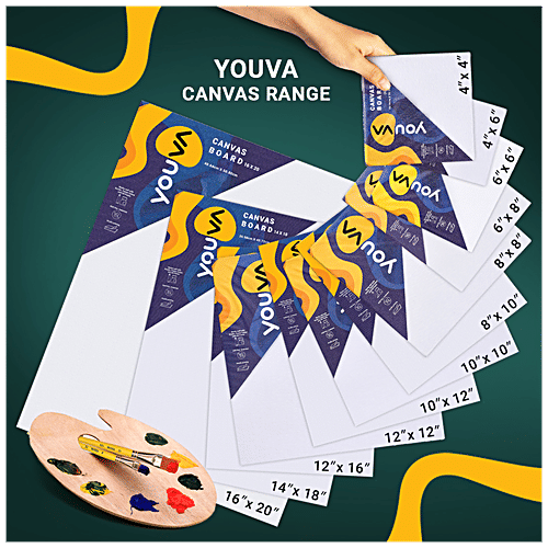 Buy Navneet Youva Canvas Board - 8" x 10" Online at Best Price of Rs 65 ...