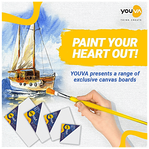 Buy Navneet Youva Canvas Board - 8" x 10" Online at Best Price of Rs 65 ...