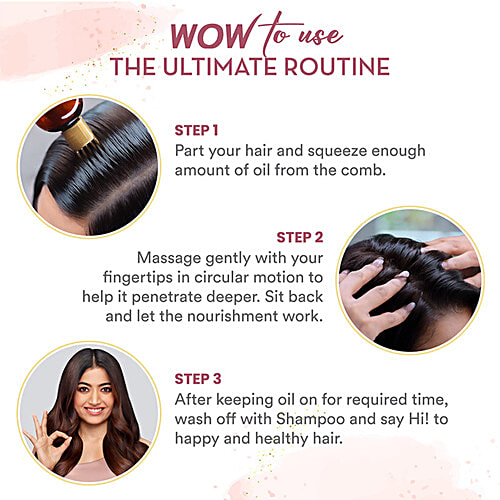 Buy Wow Skin Science Onion Black Seed Hair Oil - For Silkier & Strong ...