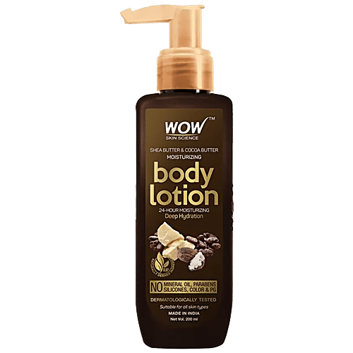 Buy Wow Skin Science Shea Butter & Cocoa Butter Moisturizing Body Lotion - Deep Hydration Online ...