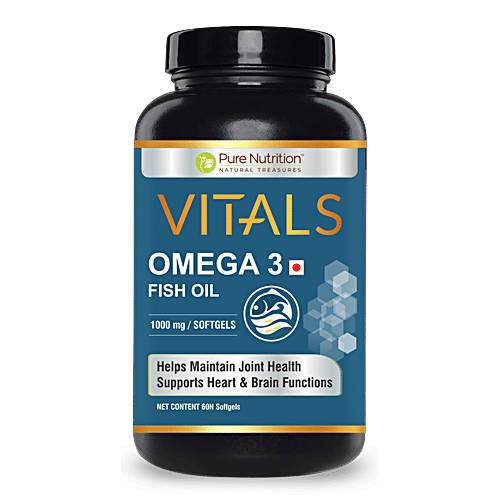 Buy Pure Nutrition Vitals Omega 3 Fish Oil Softgel - Supports Joint ...