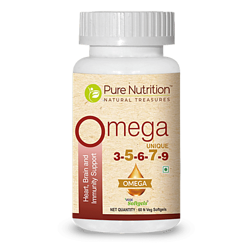 Buy Pure Nutrition Omega Unique 3-5-6-7-9 Capsule - Heart Brain ...