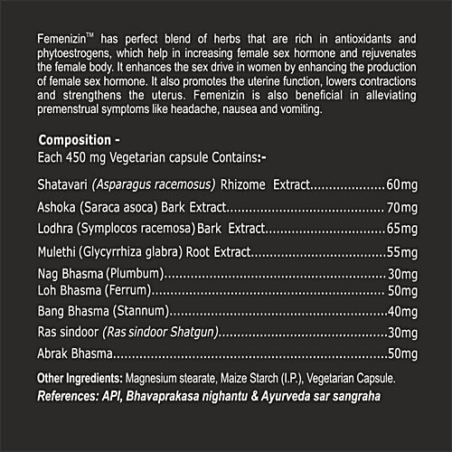 Buy Pure Nutrition Femenizin Capsule For Women - Rich In Antioxidants ...