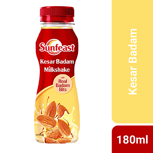 Buy Sunfeast Kesar Badam/Saffron & Almond Milkshake - With Real Badam ...