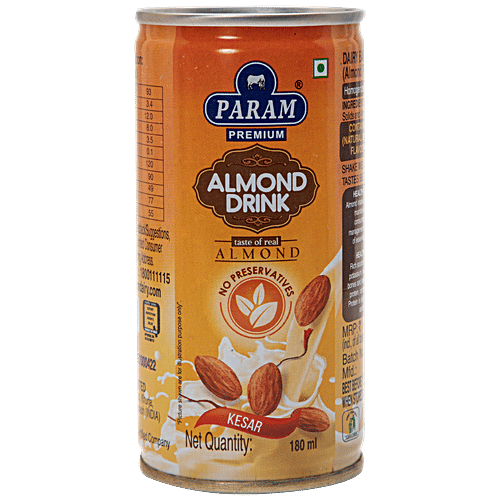 Buy Param Premium Almond Drink – Kesar Flavour, Nutritious, Vegan, No ...