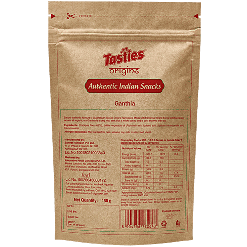 Buy Tasties Origins Namkeen besan Ganthia - crispy Online at Best Price ...