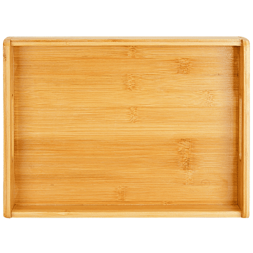 Buy Bamboooz Serving Tray/Platter - Bamboo Wood, Medium, 12x9 Inches ...