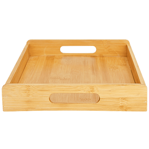 Buy Bamboooz Serving Tray/Platter - Bamboo Wood, Medium, 12x9 Inches ...
