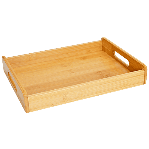 Buy Bamboooz Serving Tray/Platter - Bamboo Wood, Medium, 12x9 Inches ...
