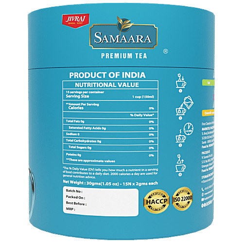 Buy Jivraj Samaara Botanical Green Tea - Premium, Strong & Aromatic ...