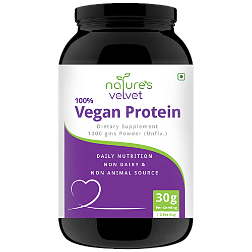 Buy Natures Velvet Plant Based Protein Isolate - 100% Vegan & Rich In ...