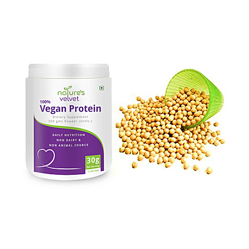 Buy Natures Velvet Plant Based Protein Isolate - 100% Vegan & Rich in ...