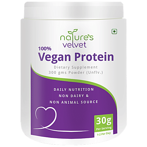 Buy Natures Velvet Plant Based Protein Isolate - 100% Vegan & Rich in ...
