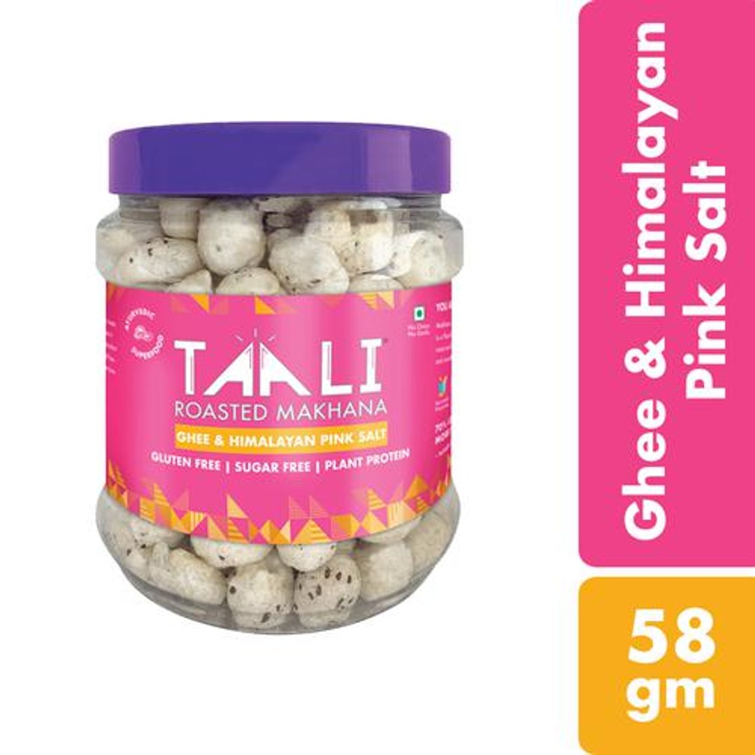 Buy TAALI Roasted Makhana - Rich In Plant Protein, Ghee & Himalayan ...
