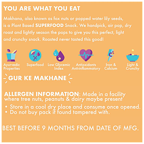 Buy TAALI Roasted Makhana - Rich In Plant Protein, Gluten-Free, Jaggery ...