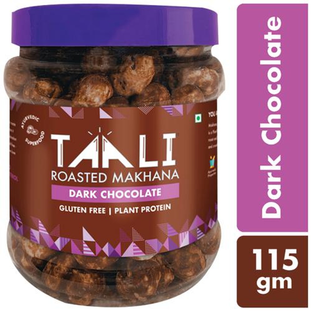 Buy TAALI Roasted Makhana - Rich In Plant Protein, Gluten-Free, Dark ...