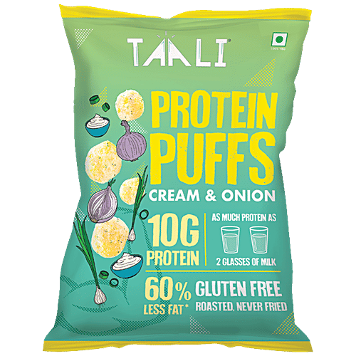 Buy Taali Protein Puffs - Roasted, Gluten Free, No Maida & MSG, Cream ...