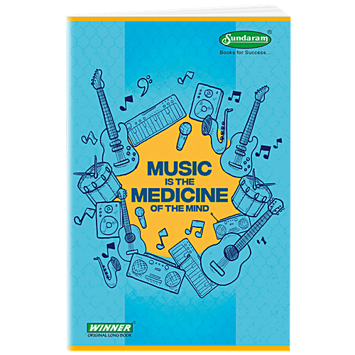 Buy Sundaram Notebook - Ruled, Single Line, Long, 170 mm x 270 mm, 76 ...