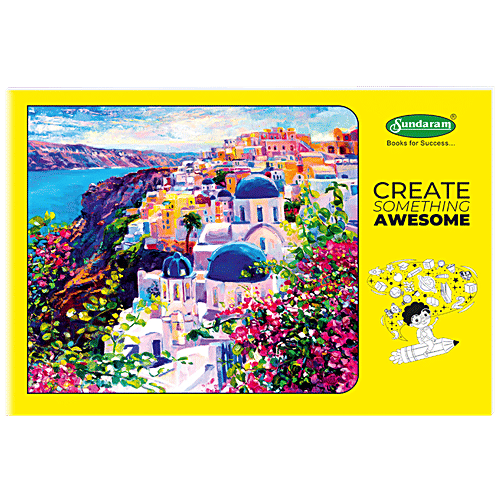 Buy Sundaram 3A Jumbo Drawing Book - Yellow, A4, 36 Pages Online at ...