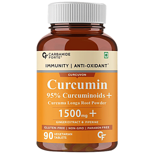 Buy Carbamide Forte Curcumin 95% Curcuminoids + Piperine Vegetarian Tablets - For Immunity ...