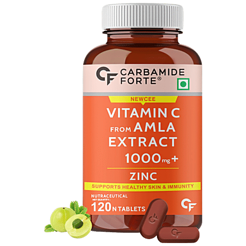 Buy Carbamide Forte Vitamin C Amla Extract 1000mg + Zinc Vegetarian ...