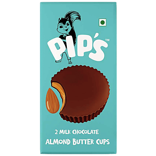 Buy PIP'S Milk Chocolate Almond Butter Cups Online at Best Price of Rs ...