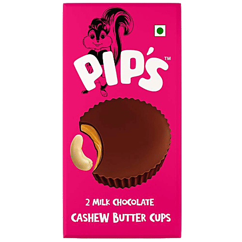 Buy PIP'S Milk Chocolate Cashew Butter Cups Online at Best Price of Rs ...