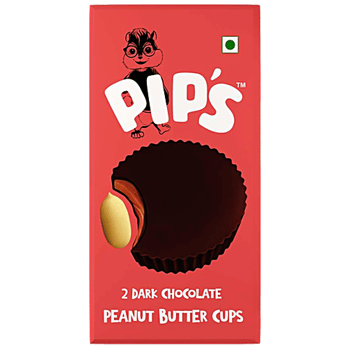 Buy PIP'S Dark Chocolate Peanut Butter Cups Online at Best Price of Rs ...