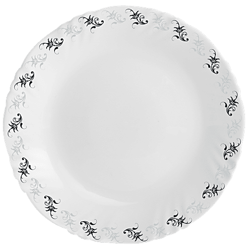 Buy Cello Opalware Dinner Plates - Black Magic, Dia-11 Inches Online at ...