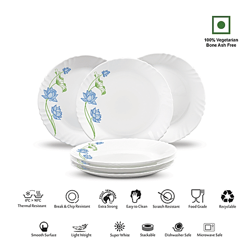 Buy Cello Opalware Dinner Plates - Neelkamal, Dia-11 Inches Online at ...