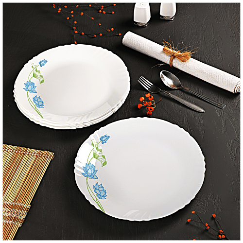 Buy Cello Opalware Dinner Plates - Neelkamal, Dia-11 Inches Online at ...