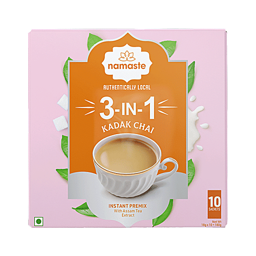 Buy Namaste Chai 3-In-1 Instant Tea Premix - Kadak Chai, Assam Online ...
